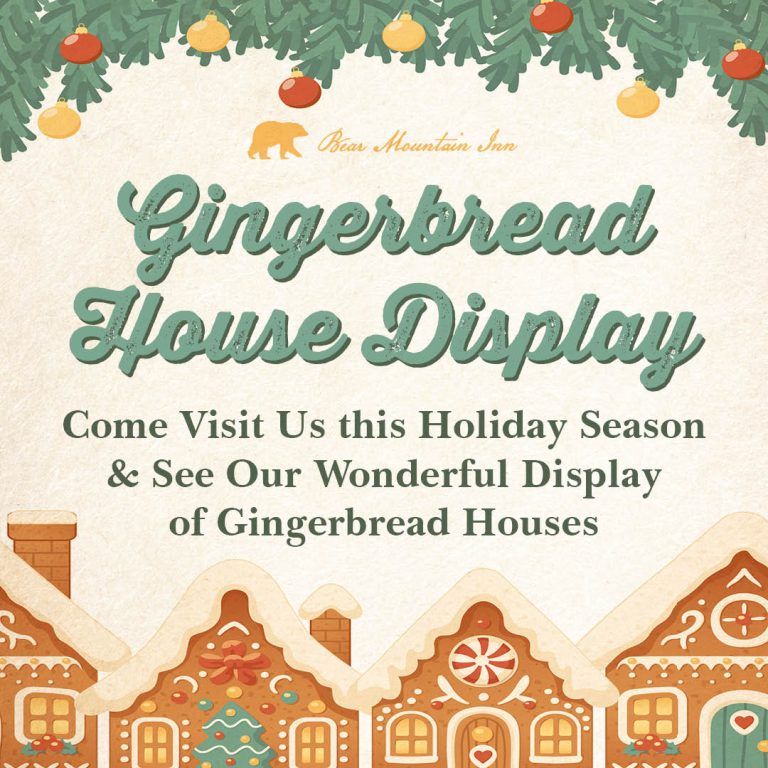 Public Voting for the Annual Gingerbread Competition - Bear Mountain Inn